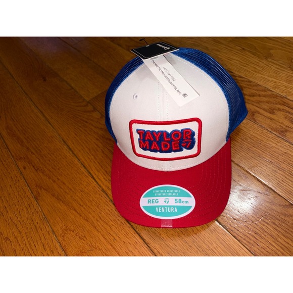 TaylorMade | Accessories | New Taylor Made Retro Trucker Golf Hat Red ...